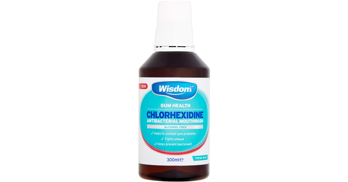 Wisdom Gum Health Chlorhexidine Antibacterial Mouthwash Mint 300ml