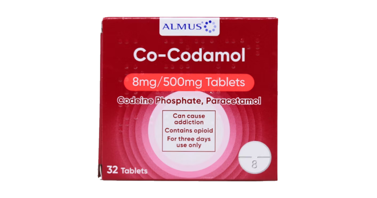 Almus Co-Codamol 8/500mg Tablets Pack of 32