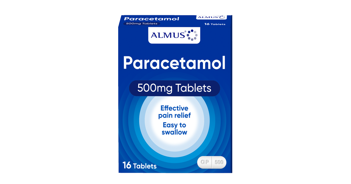 Almus Paracetamol 500mg Tablets Pack of 16