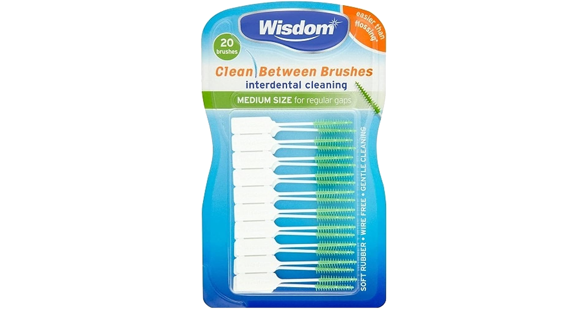 Wisdom Clean Between Interdental Brushes Medium Pack of 20