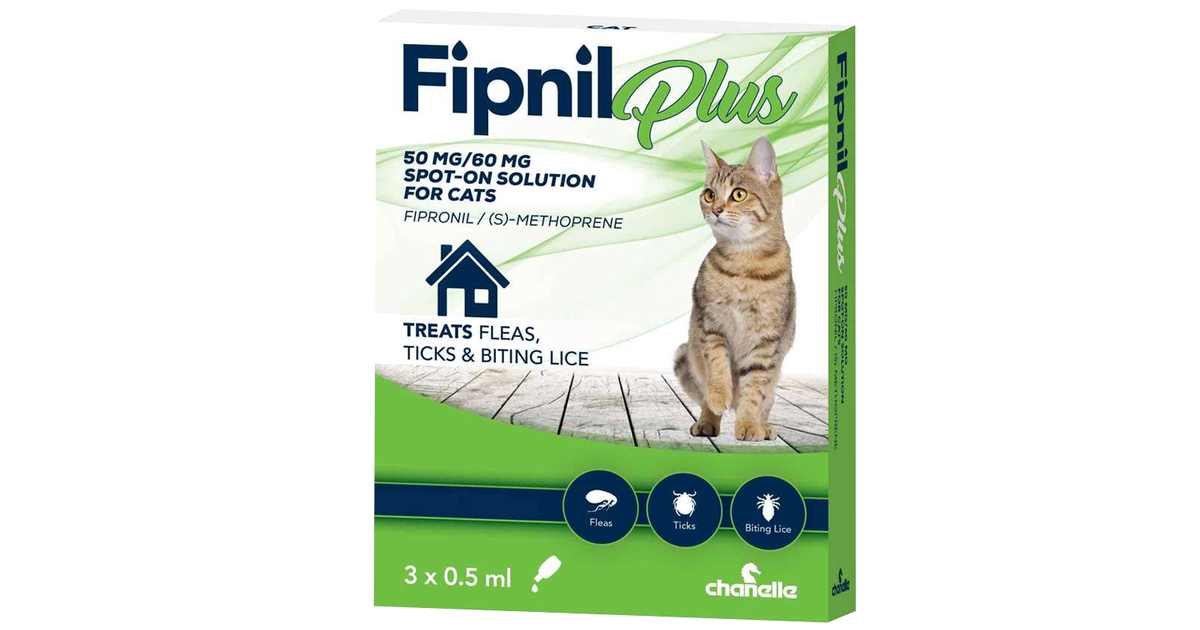 Fipnil Plus Spot-On Solution for Cats Pack of 3