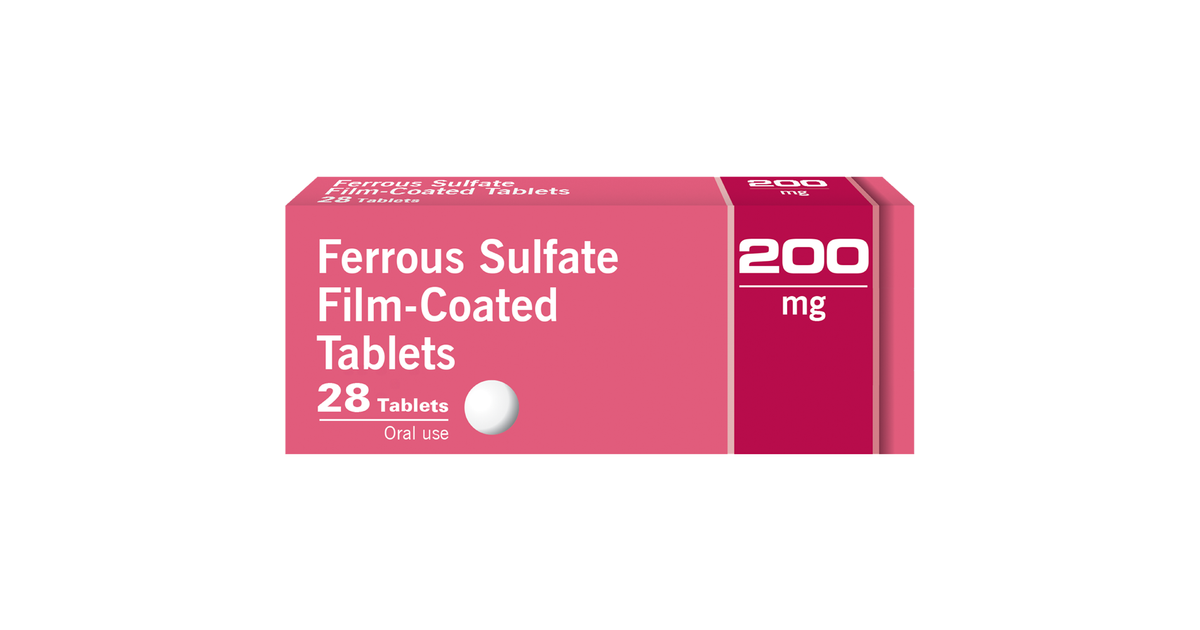 Almus Ferrous Sulphate 200mg Tablets - Pack of 28 | Weldricks