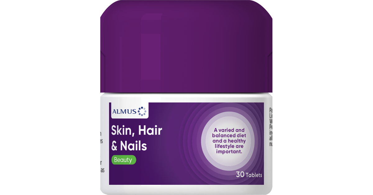 Almus Skin, Hair & Nails Vitamin Tablets Pack of 30