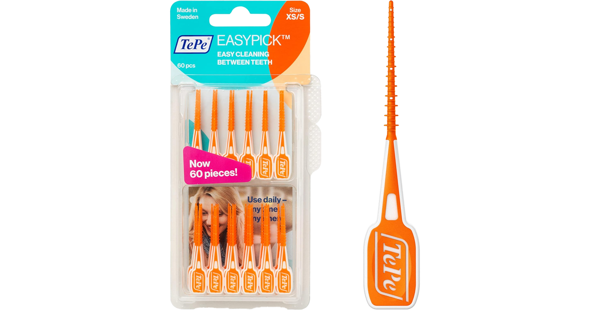 TePe EasyPick Interdental Brushes Orange XS/S Pack of 60