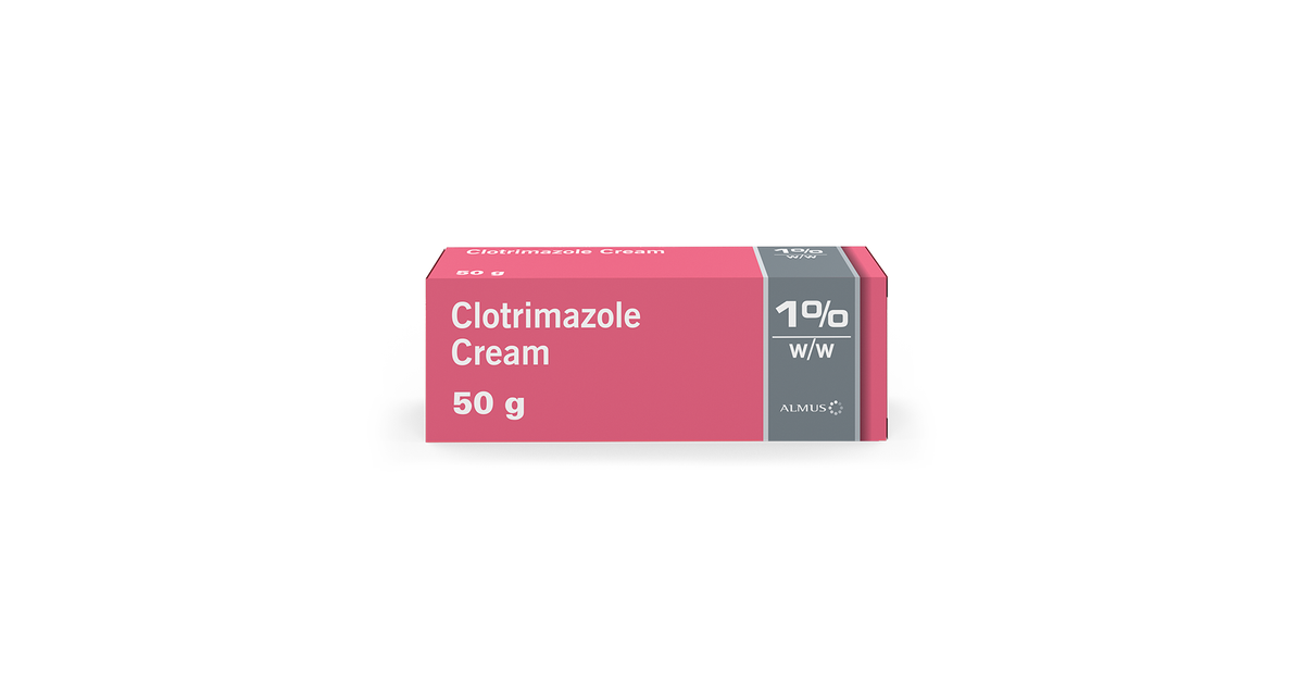 Almus Antifungal Clotrimazole 1% w/w Cream 50g
