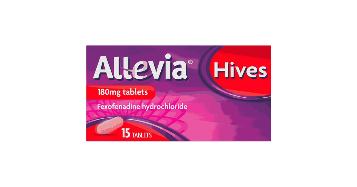 Allevia Hives Fexofenadine 180mg Tablets Pack of 15