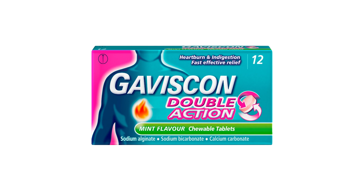 Gaviscon Double Action Mint Chewables - Fast Heartburn Relief