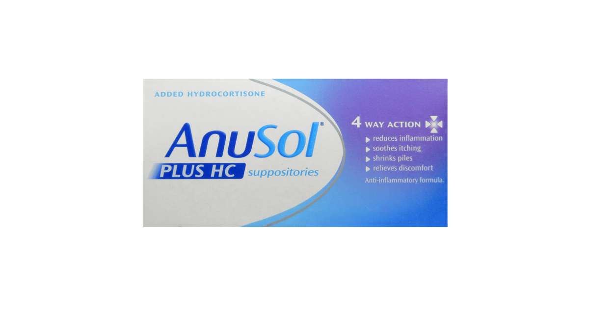 Anusol Plus HC Suppositories Pack of 12