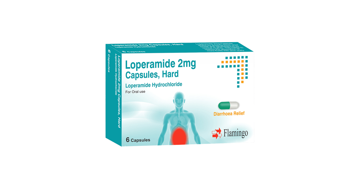 Loperamide Hydrochloride 2mg Capsules Pack of 6