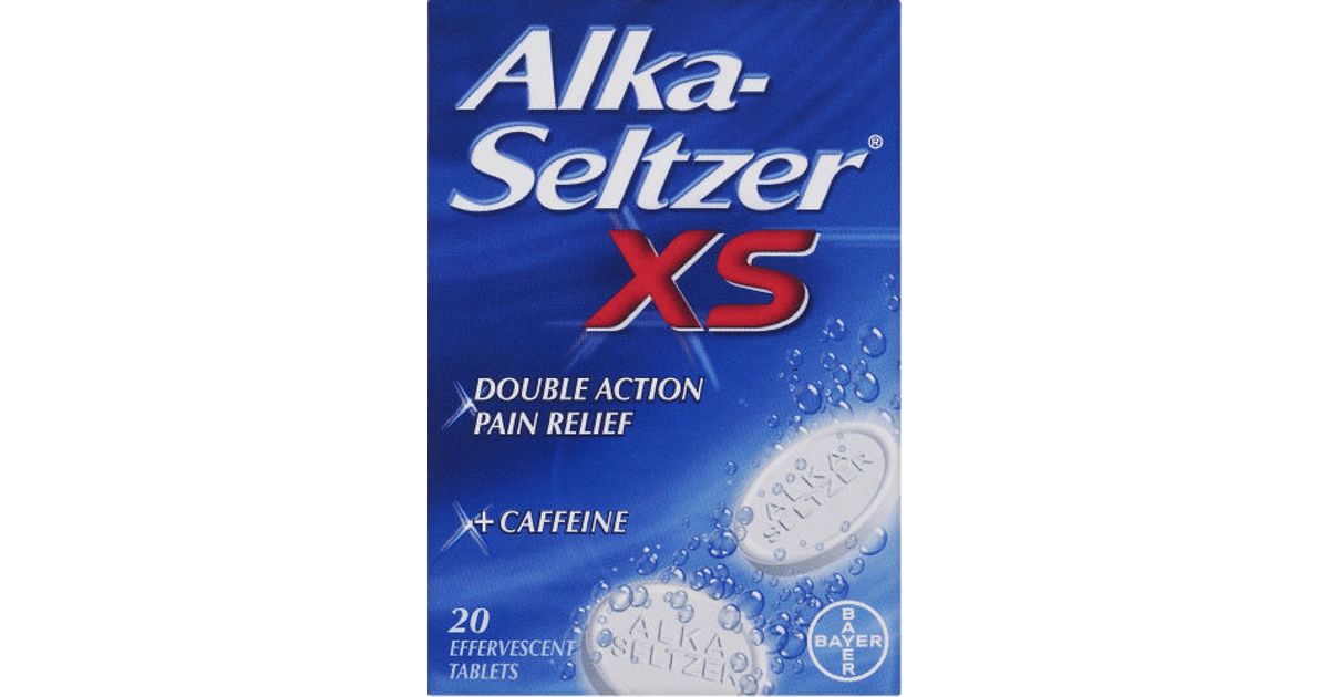 Alka Seltzer XS Effervescent Tablets Pack of 20