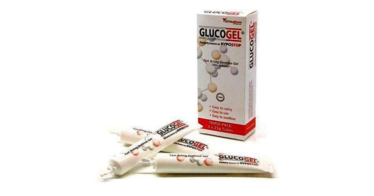 Glucogel Dextrose Gel 40% 3x 25g Pack of 3