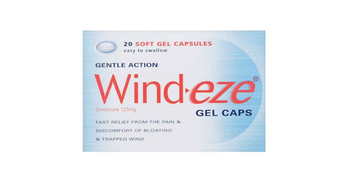 Wind-eze Gel Capsules: Fast Relief for Trapped Wind & Bloating