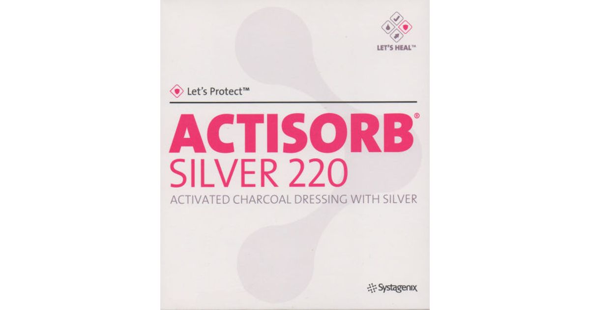 Actisorb Silver Activated Charcoal Dressing 19cm x 10.5cm