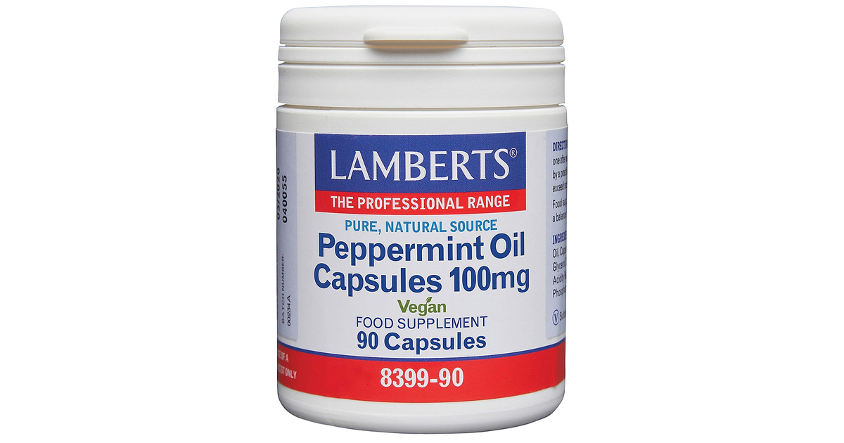 Soothe Digestion: Lamberts Peppermint Oil Capsules | Weldricks UK
