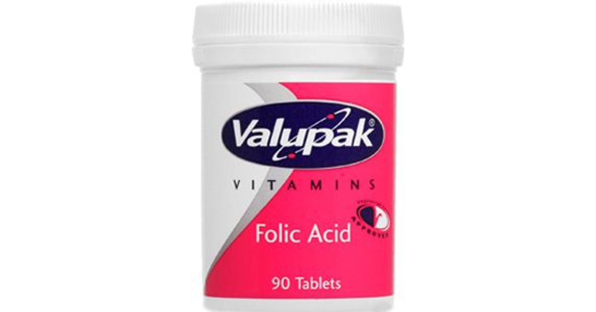 Valupak Folic Acid Tablets 400mcg Pack of 90