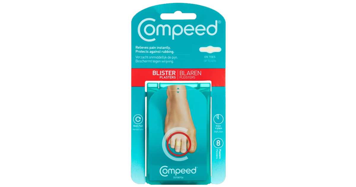 Compeed Toe Blister Plasters Pack of 8