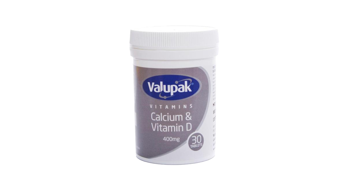 Valupak Calcium 400 mg + Vitamin D3 Tablets – 30‑Day Bone & Immune Support