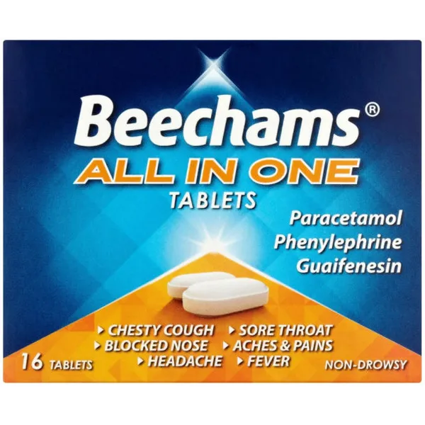 Beechams All-in-one Tablets Non-drowsy Pack of 16