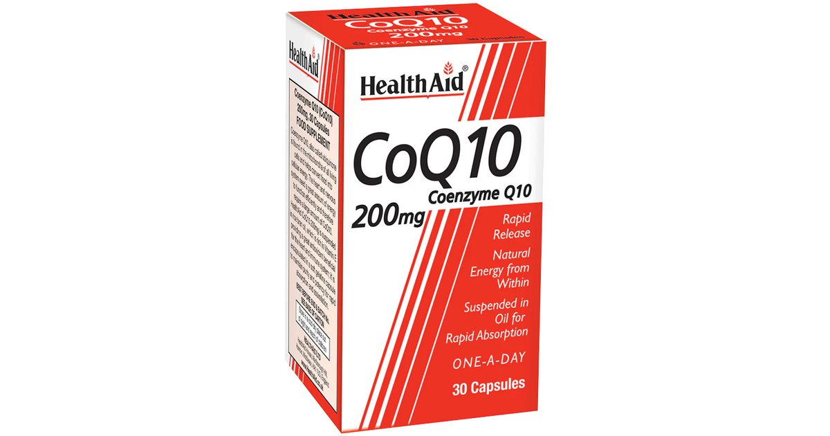 HealthAid CoQ 10 200mg Capsules: Energy & Heart Support | Weldricks