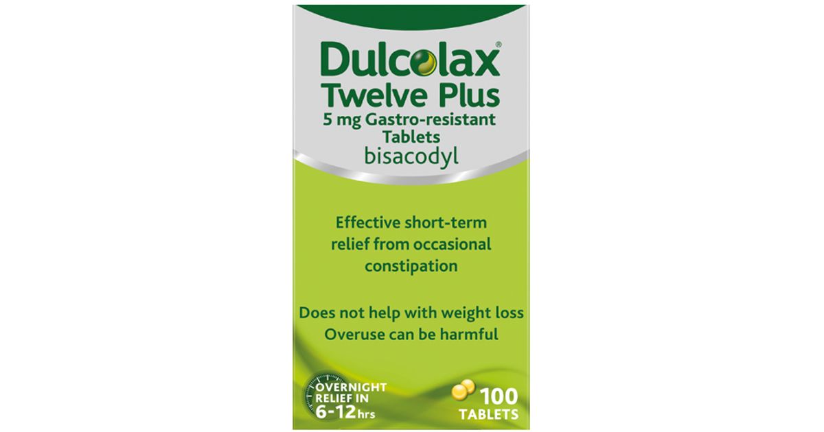 Dulcolax Twelve Plus Laxative Tablets Pack of 100