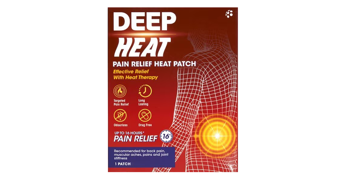 Deep Heat Pain Relief Patch Pack of 1