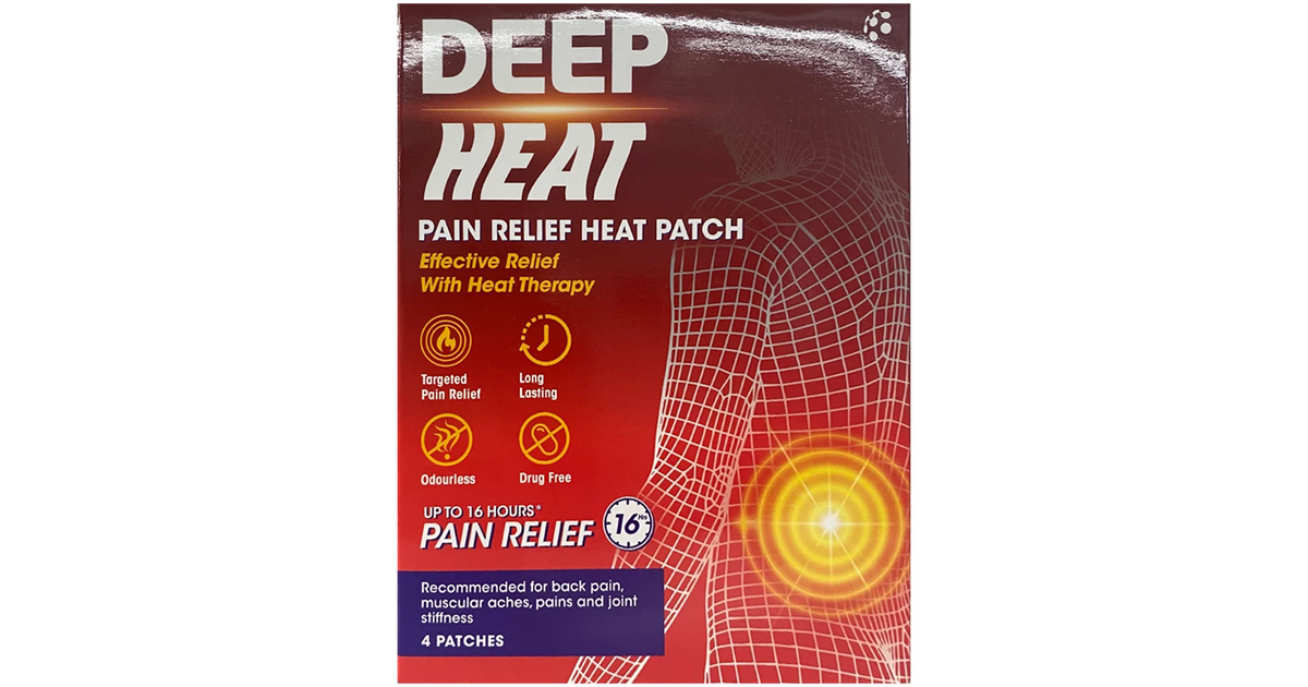 Deep Heat Patch Pack of 4