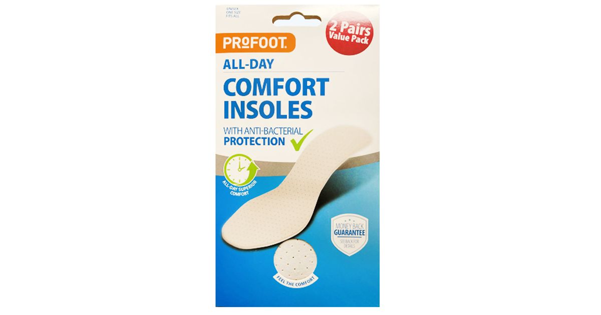 Profoot All Day Comfort Insoles Pack of 2