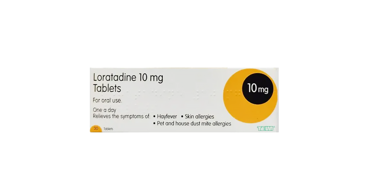 Loratadine 10 mg Tablets - Non Drowsy - 30 Pack