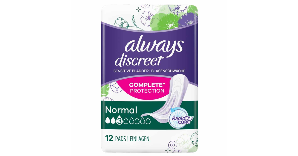 Always Discreet Normal Pads Pack of 12