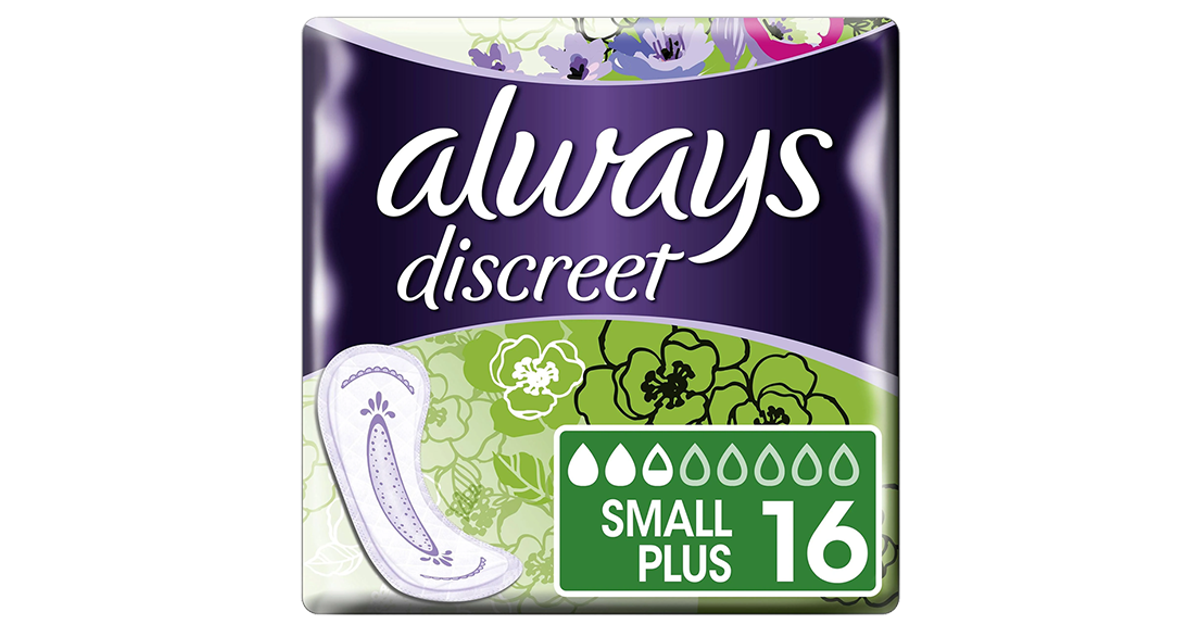 Always Discreet Small Plus Pads Pack of 16