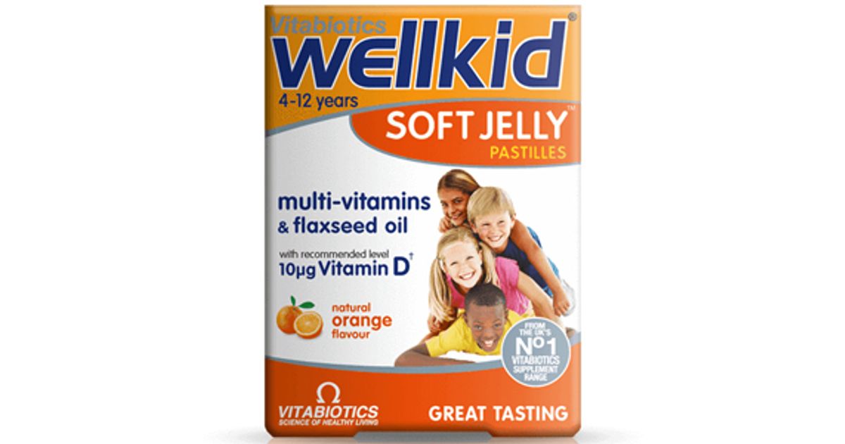 Vitabiotics Wellkid Soft Jelly Pastilles Strawberry Pack of 30