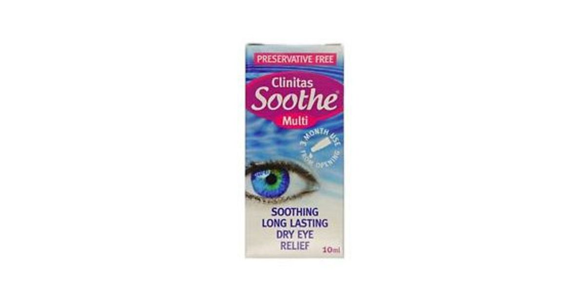 Clinitas Soothe Multi Dry Eye Relief Drops 10ml
