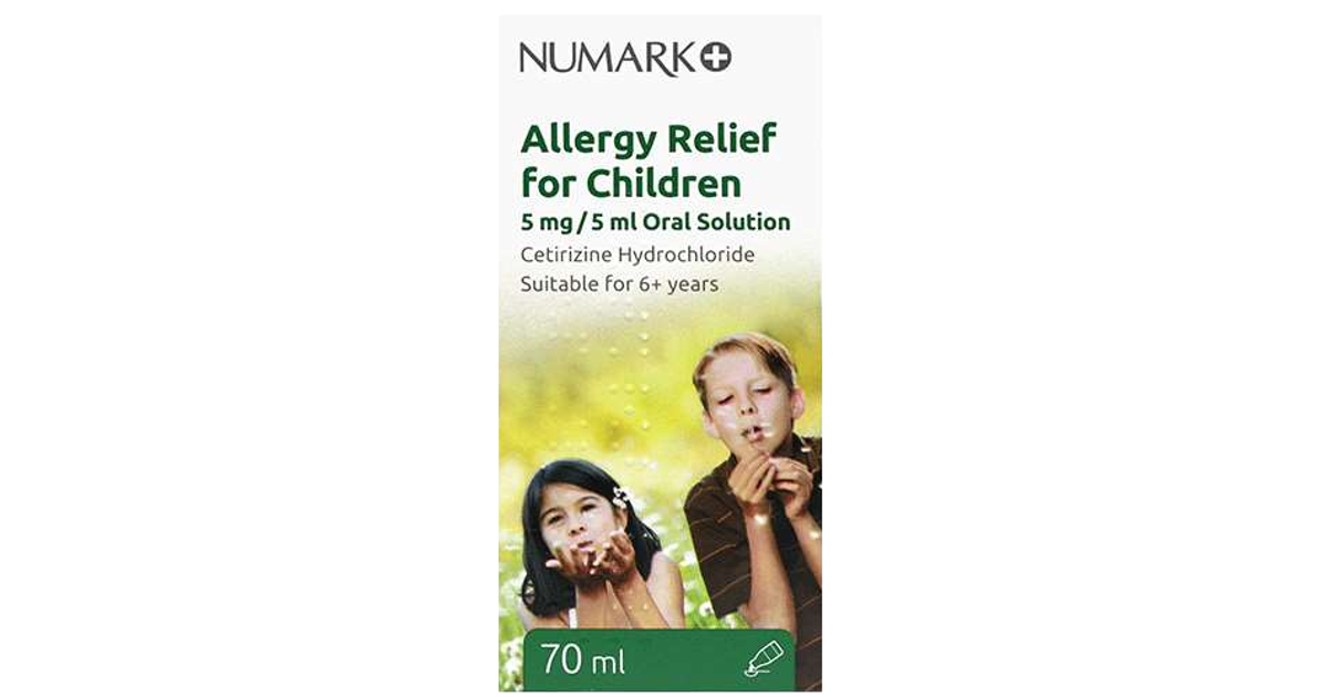 Numark Allergy Relief for Children Cetirizine Oral Solution 70ml