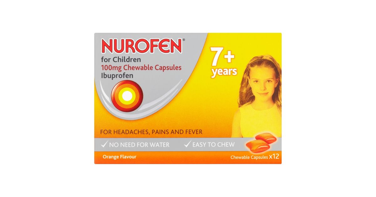 Nurofen for Children Chewable Capsules | 7-12 Years