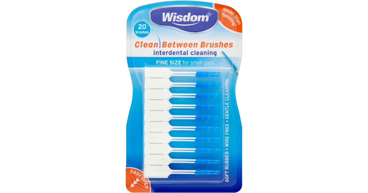 Wisdom Clean Between Interdental Brushes Fine Pack of 20
