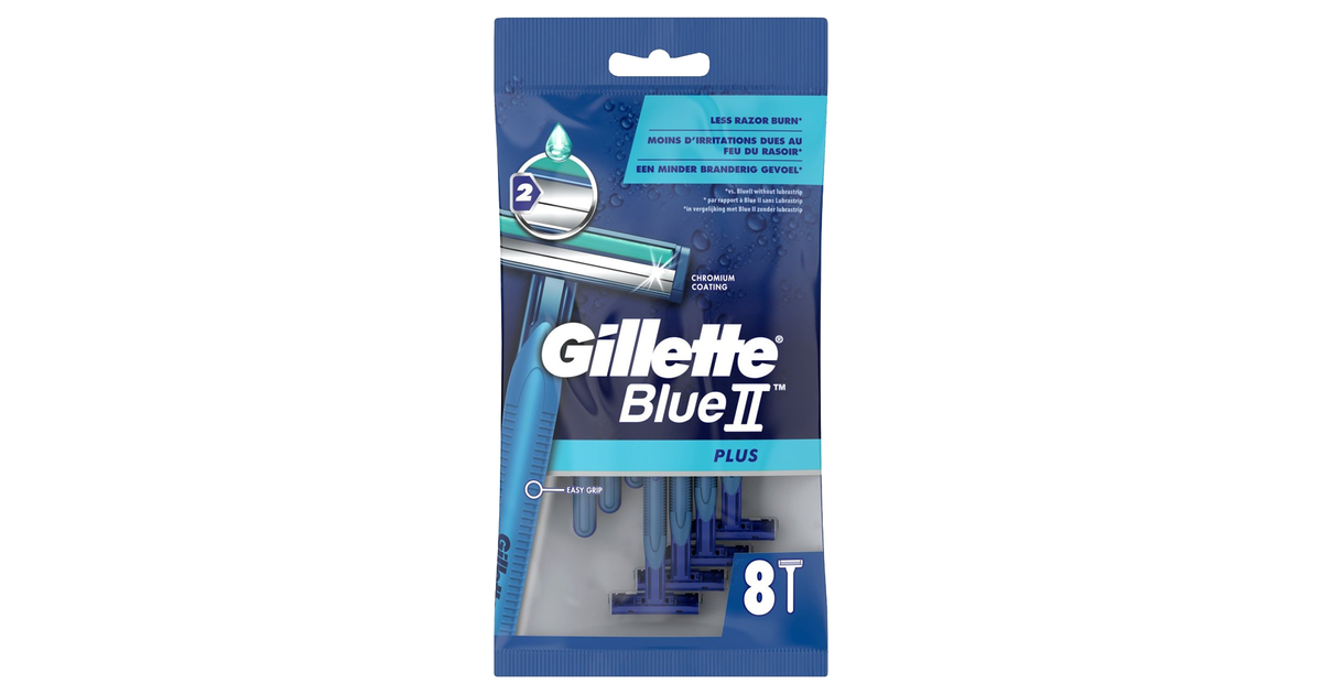 Gillette Blue II Plus Fixed Pack of 8