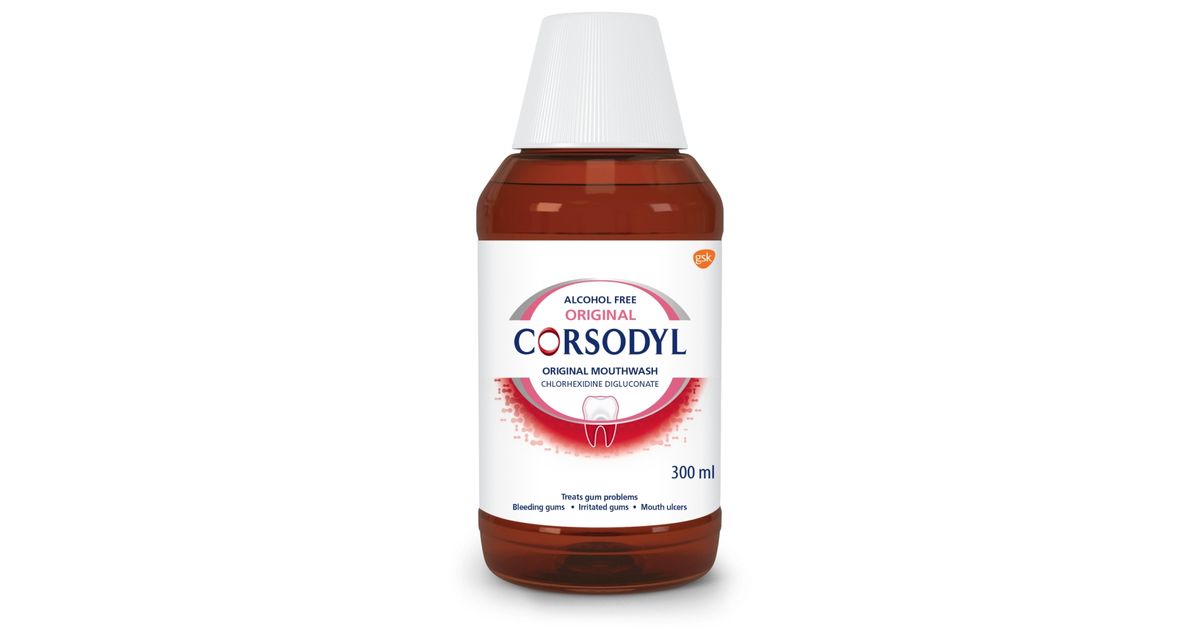 Corsodyl Alcohol Free Original Mouthwash 300ml