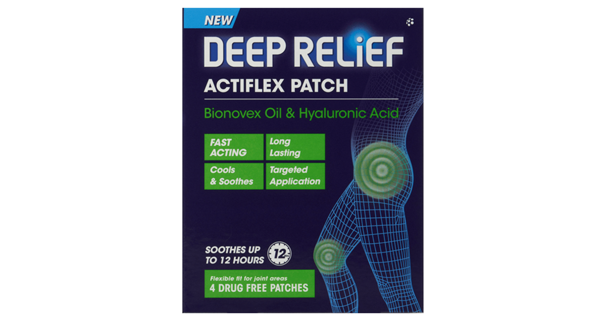 Deep Relief Actiflex Patch Pack of 4