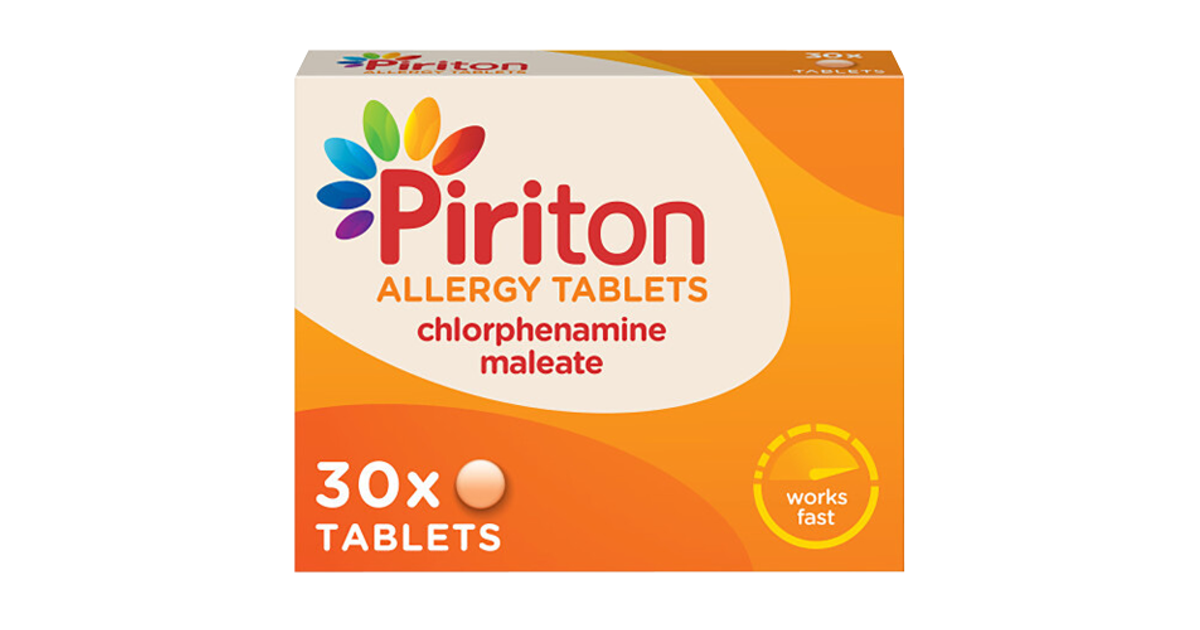 Piriton Allergy Tablets 30s: Fast Allergy & Hayfever Relief