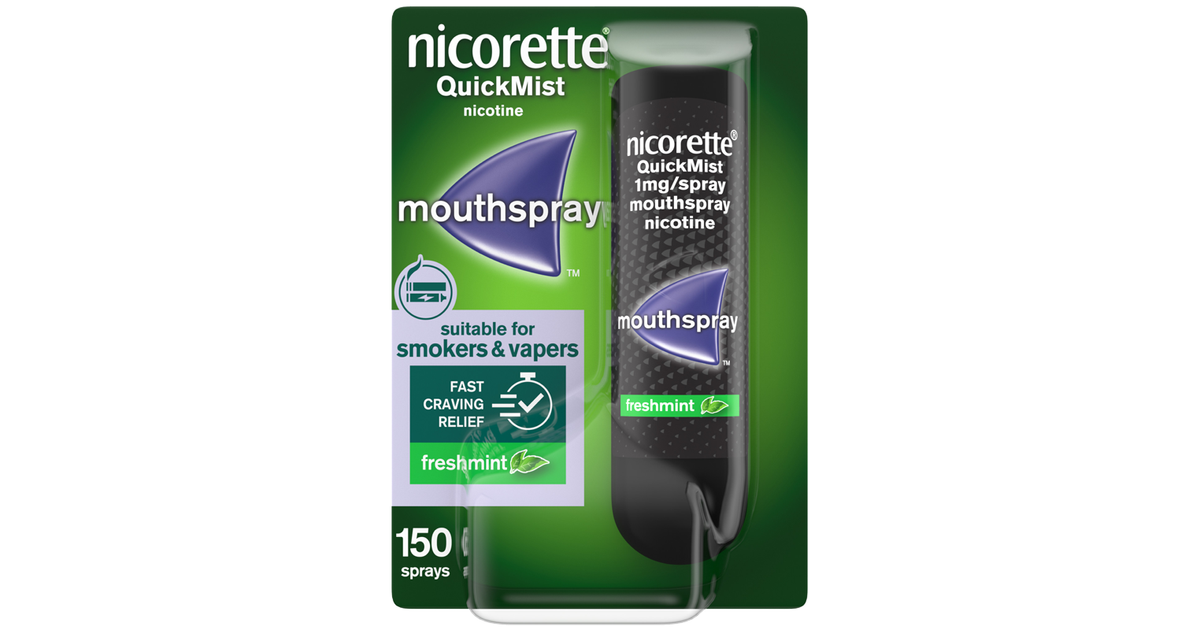 Nicorette® QuickMist 1mg/Spray Mouthspray Nicotine Freshmint- Single ...