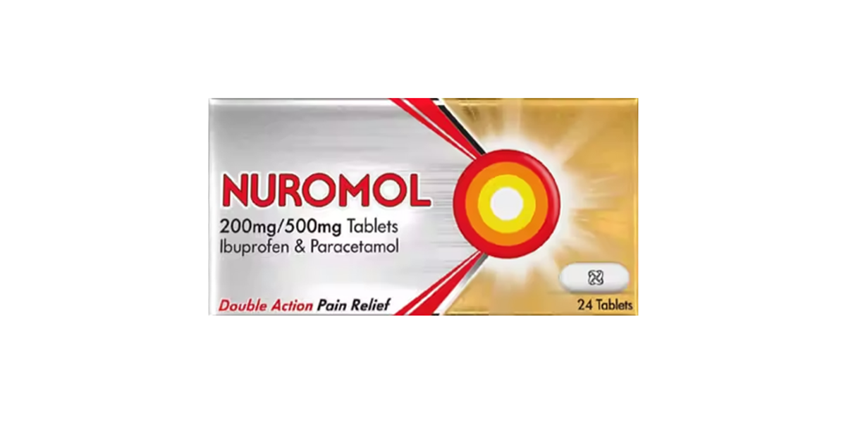 Nuromol Dual Action Pain Relief Tablets Pack of 24