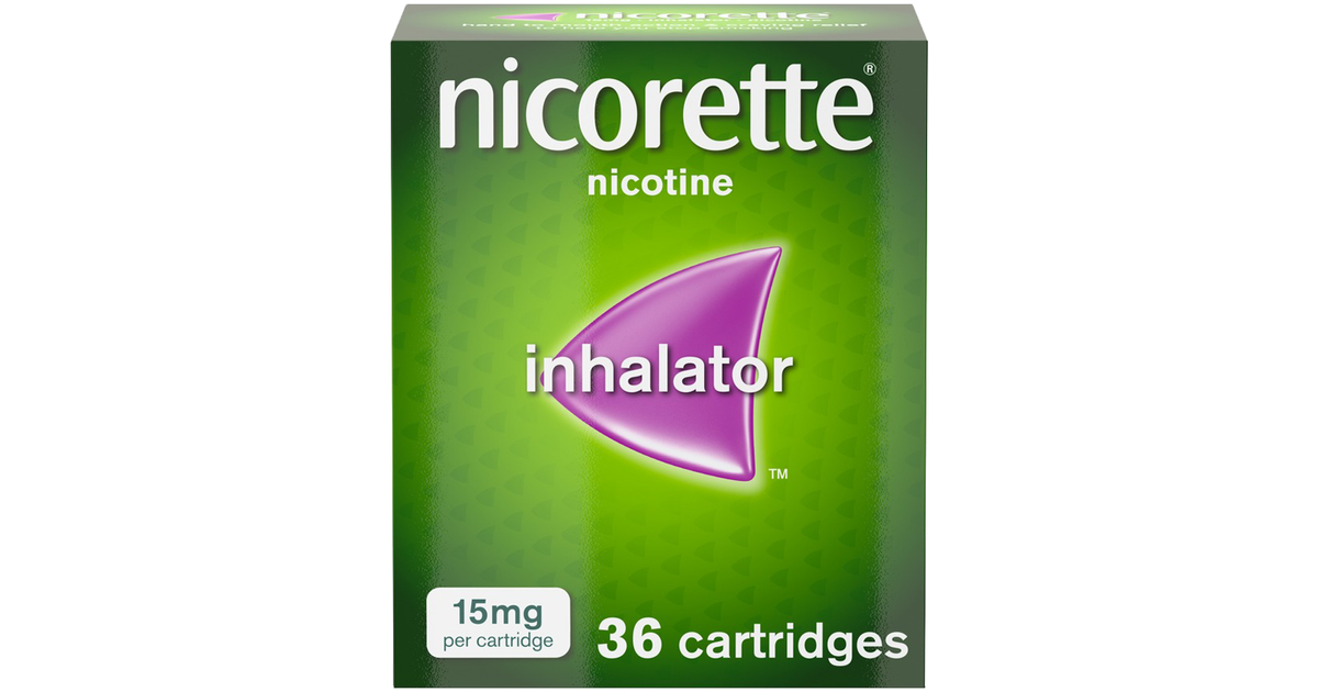 Nicorette 15mg Inhalator Cartridges (36 Pack) | Weldricks Pharmacy