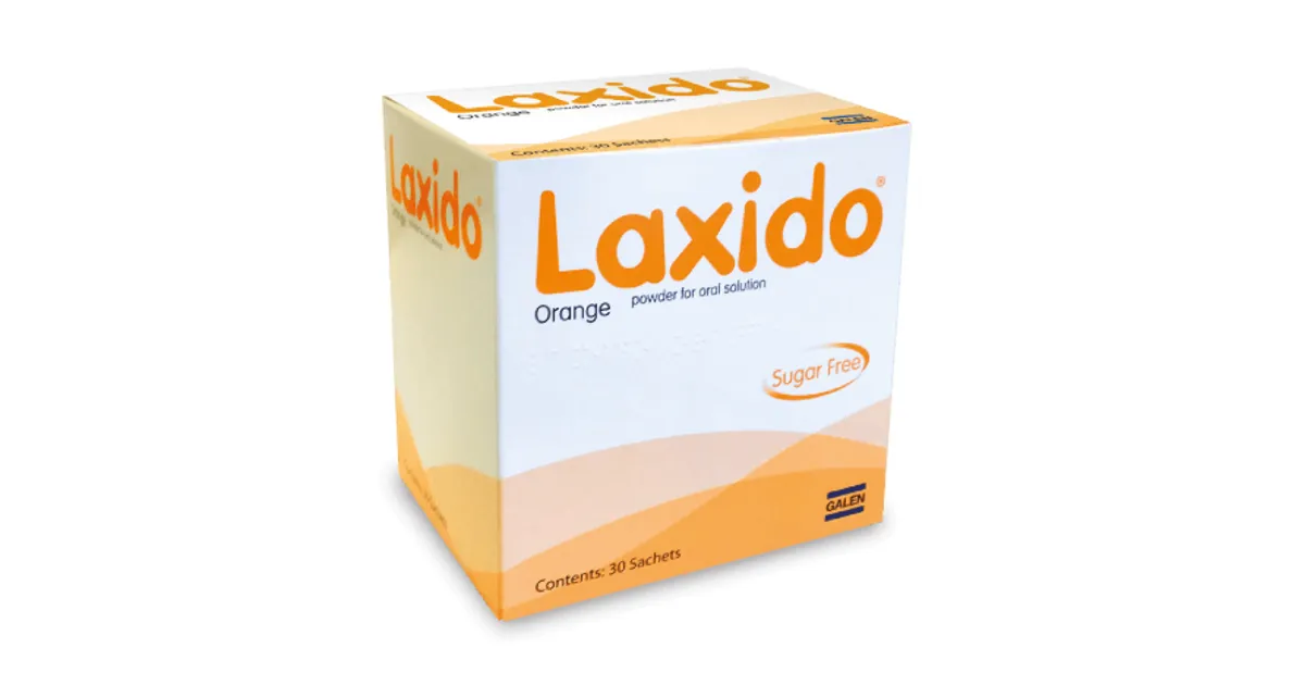 Laxido Orange Sugar Free - 30 Sachets | Constipation Relief