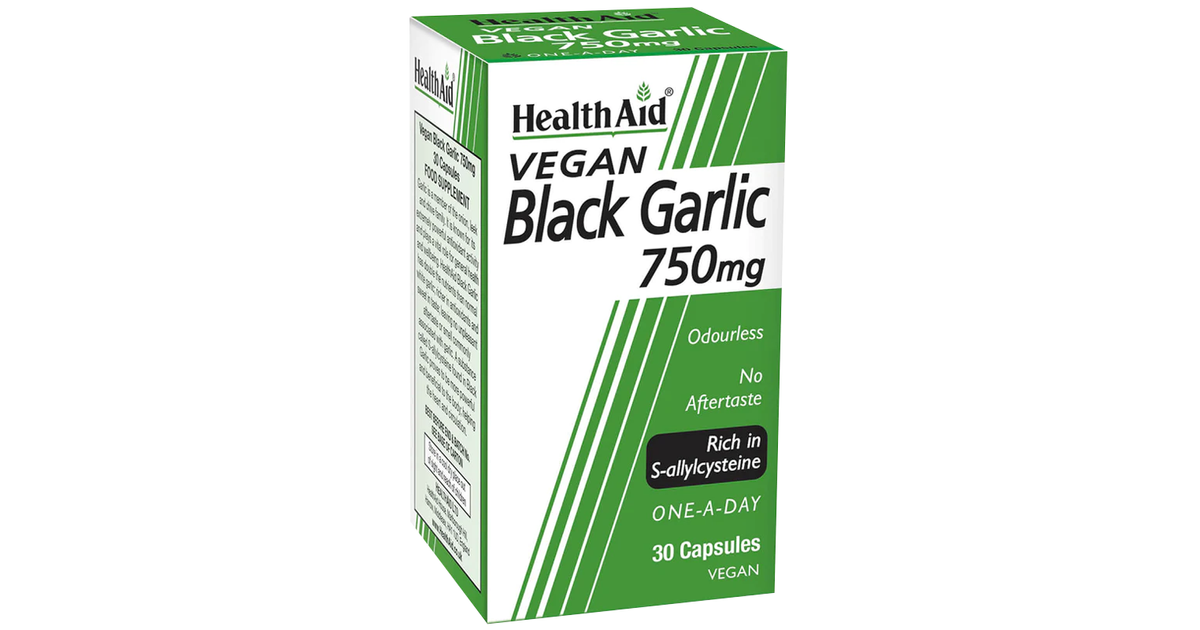 HealthAid Black Garlic 750mg Capsules Pack of 30