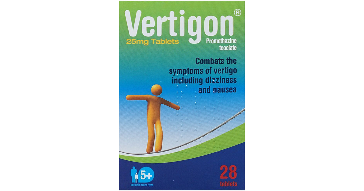 Vertigon 25mg Tablets Pack of 28