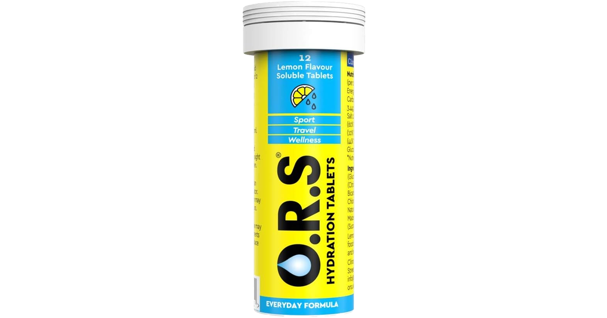 ORS Hydration Tablets Lemon 12 Pack - Fast Rehydration