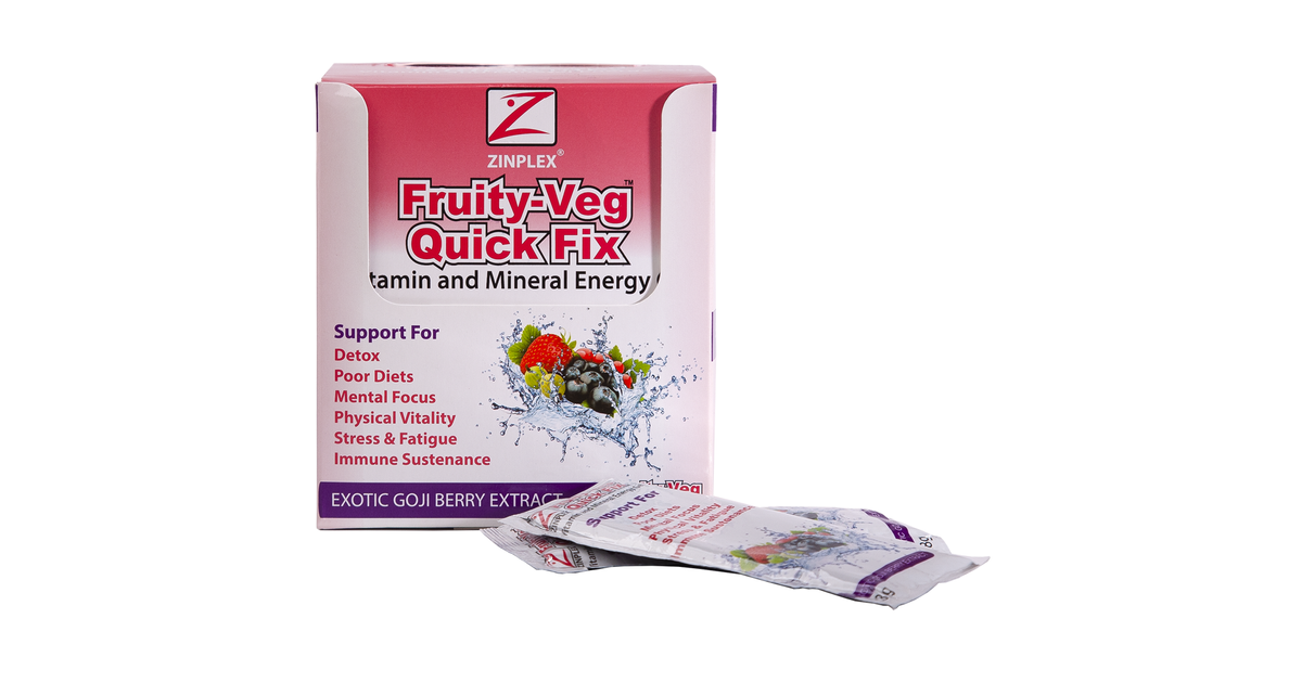 Zinplex Fruity-Veg Quick Fix Goji Berry Sachets 28g Pack of 30
