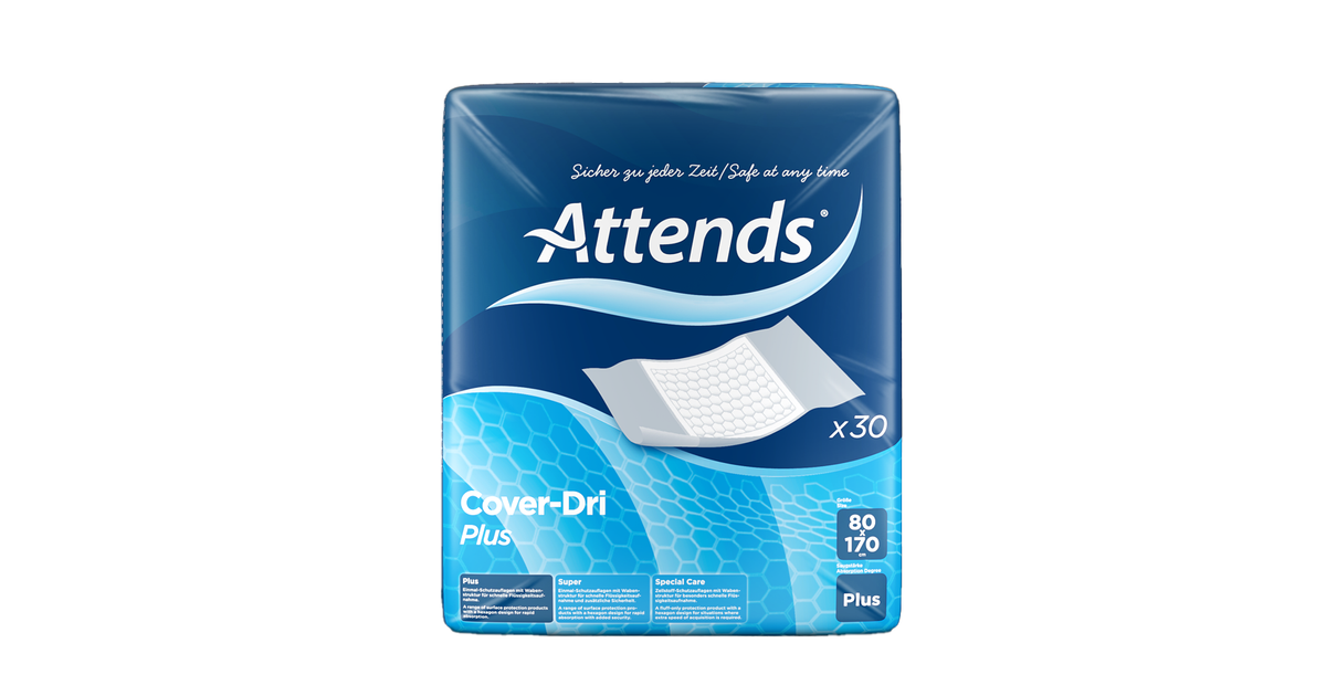 Attends Cover-Dri Plus 80 x 170cm Underpads Pack of 30