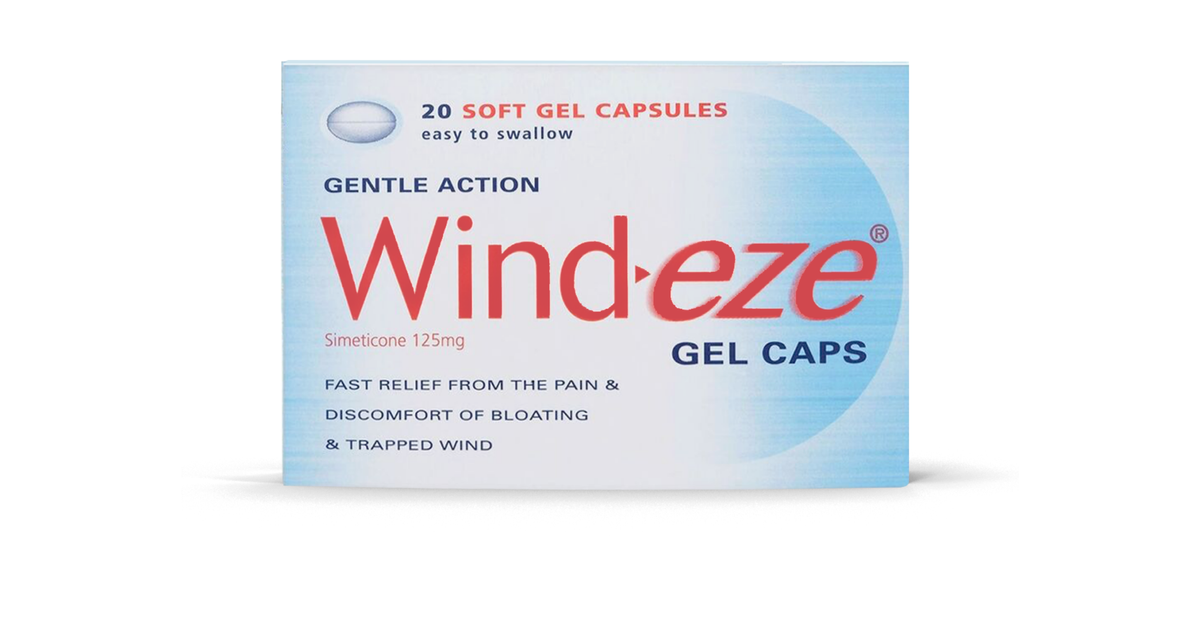 Wind-eze Gel Capsules: Fast Relief for Trapped Wind & Bloating