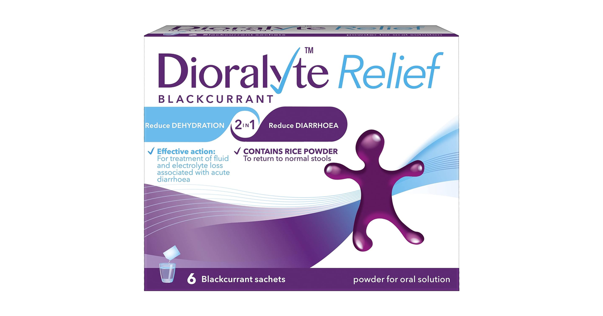 Dioralyte Relief Sachets Blackcurrant Pack Of 6